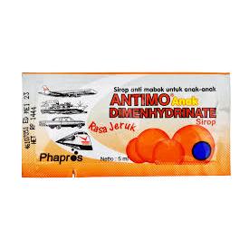 Jual ANTIMO ANAK CAIR RASA JERUK KEMASAN BOX netto 5 ml kemasan praktis ...