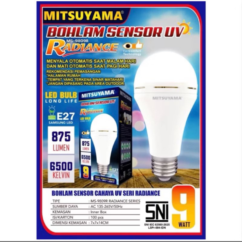Jual Lampu Bohlam Sensor Cahaya LED Otomatis Mitsuyama | Shopee Indonesia