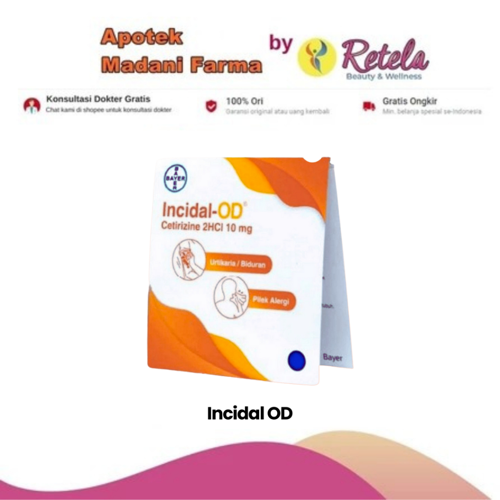 Jual INCIDAL-OD 10MG STRIP 4`S ORIGINAL | Shopee Indonesia