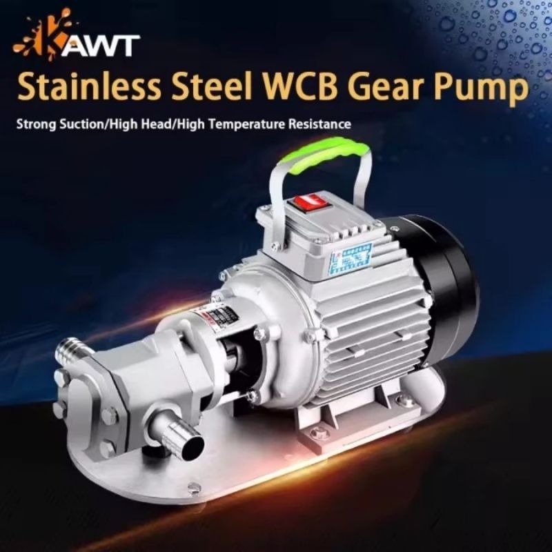 Jual Pompa Transfer cairan Kental Pompa Gear Pump WCB-75 75LPM 750W ...