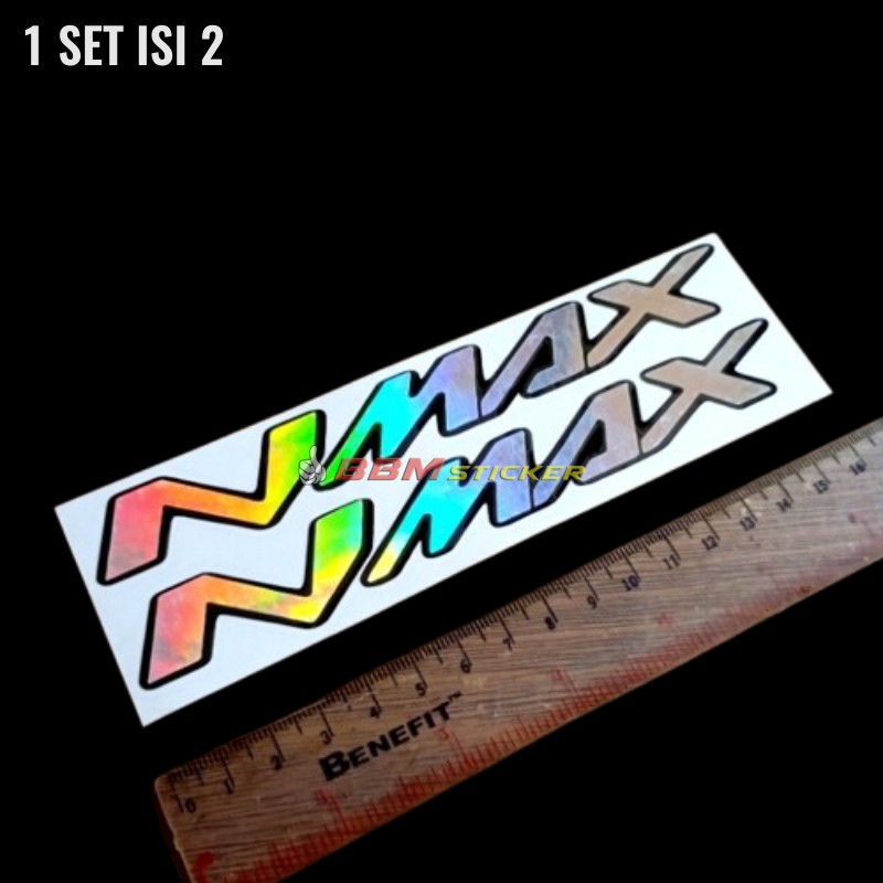 Jual Nmax logo sticker motor warna hologram 1 set isi 2 | Shopee Indonesia