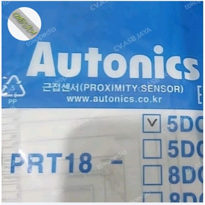 Jual Proximity Sensor Autonics PRT18-5DO Original Made in Korea ...
