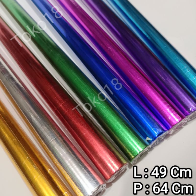 Jual 10 Lembar Kertas Metalik(Ukuran 49×64cm) / Kertas Metalik ...