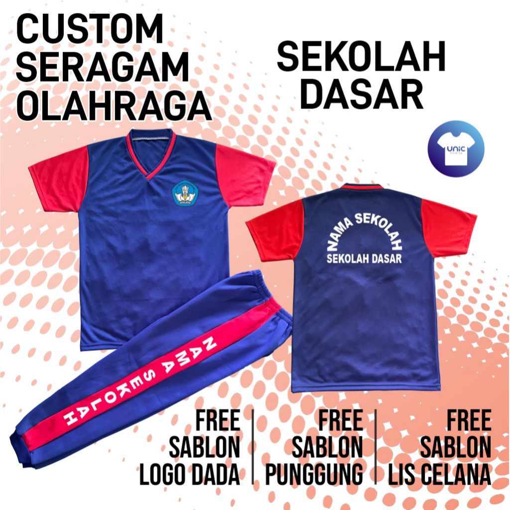 Jual Custom Seragam Olahraga SD - Sekolah Dasar / MI - Madrasah ...