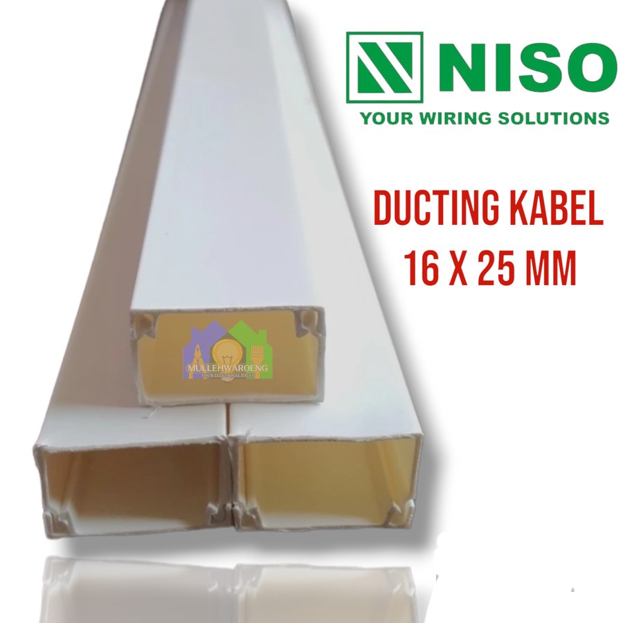 Jual Kabel Duct Ducting Tf 16x25 MM TC Protector Merk NISO Tray + Double Tape | Shopee Indonesia