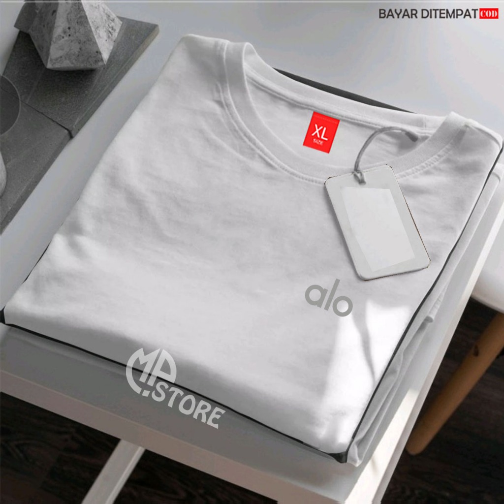 Jual COD !!! Baju Kaos Distro Alo Logo Text Silver Premium Quality Kaos ...