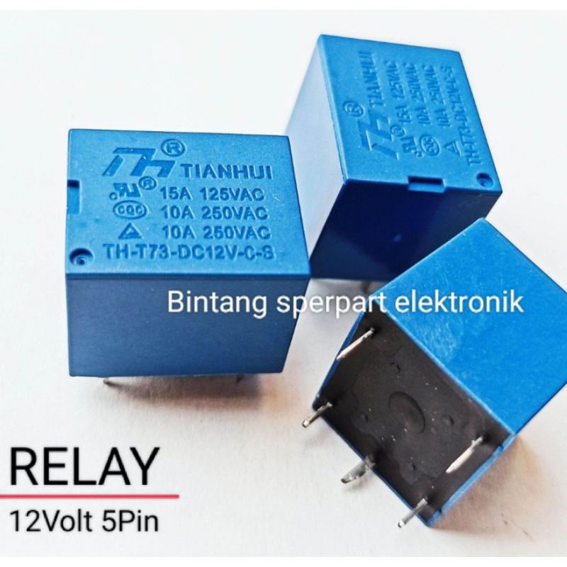 Jual RELAY 12V 5 PIN RELAY 12 VOLT 5 KAKI RELAY 12VOLT 5PIN | Shopee Indonesia