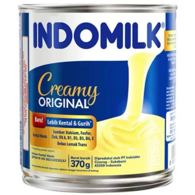 Jual Indomilk Kental Manis Creamy Original 370g | Shopee Indonesia