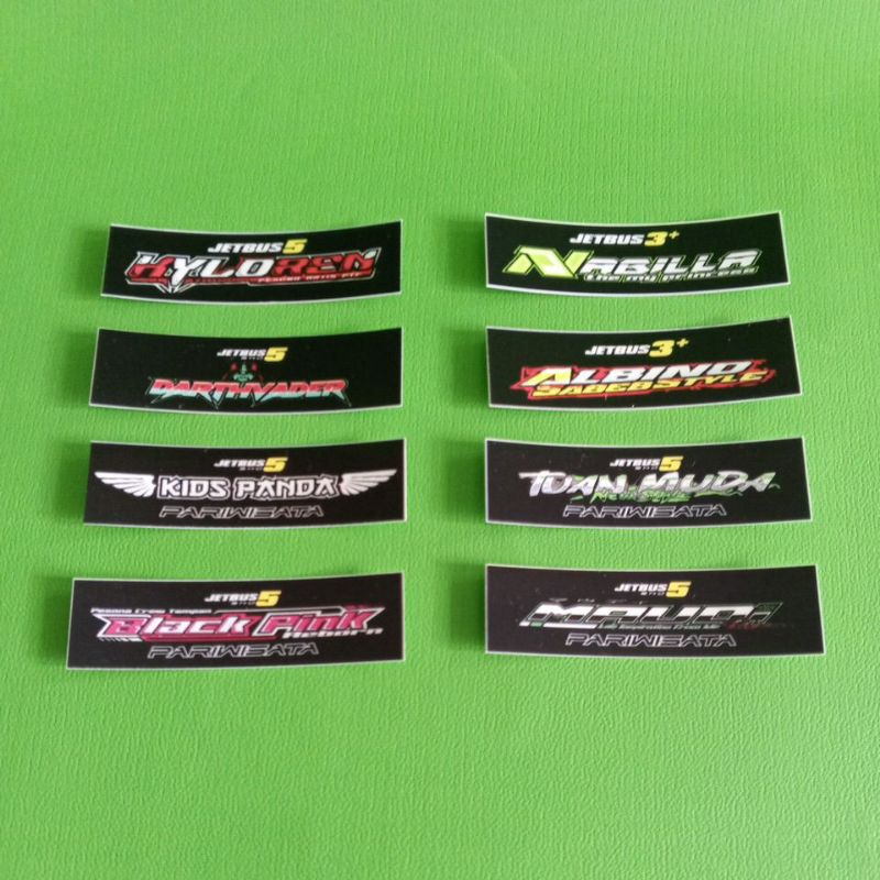 Jual Stiker julukan miniatur bus plastik modifikasi | Shopee Indonesia