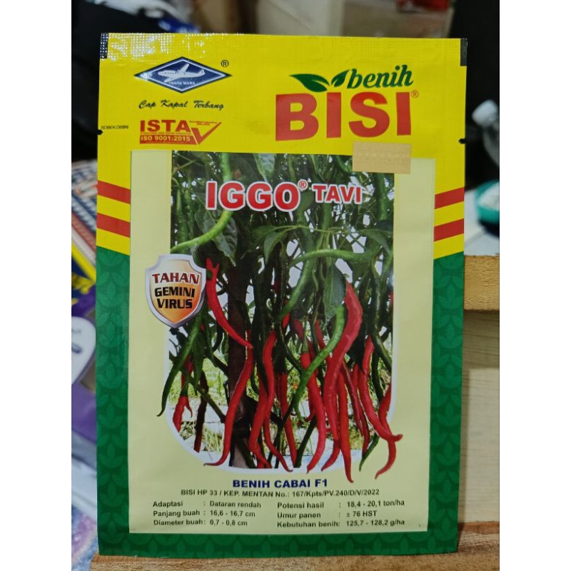 Jual Benih Cabai F1 Iggo Tavi 10 g (12 pcs) | Shopee Indonesia