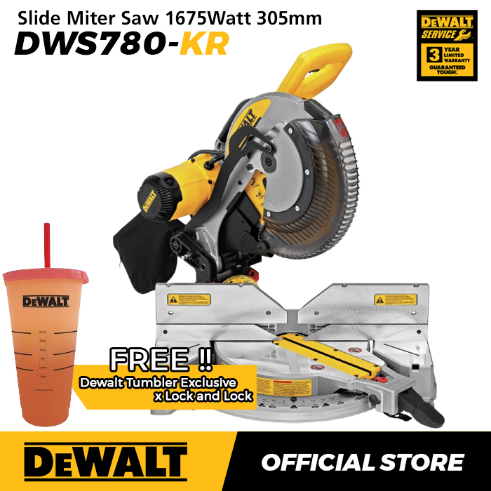 Jual Dewalt Slide Miter Saw / Mesin Gergaji Miter 305mm 1675Watt DWS780 ...