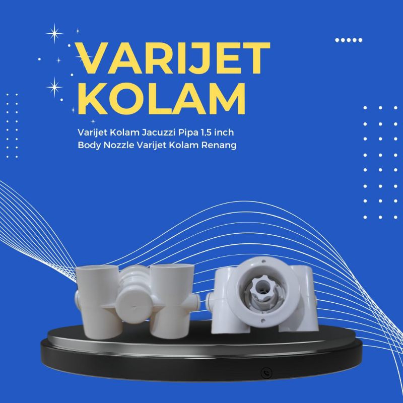 Jual Varijet Kolam Jacuzzi Pipa 1,5 inch - Body Nozzle Varijet Kolam Renang | Shopee Indonesia