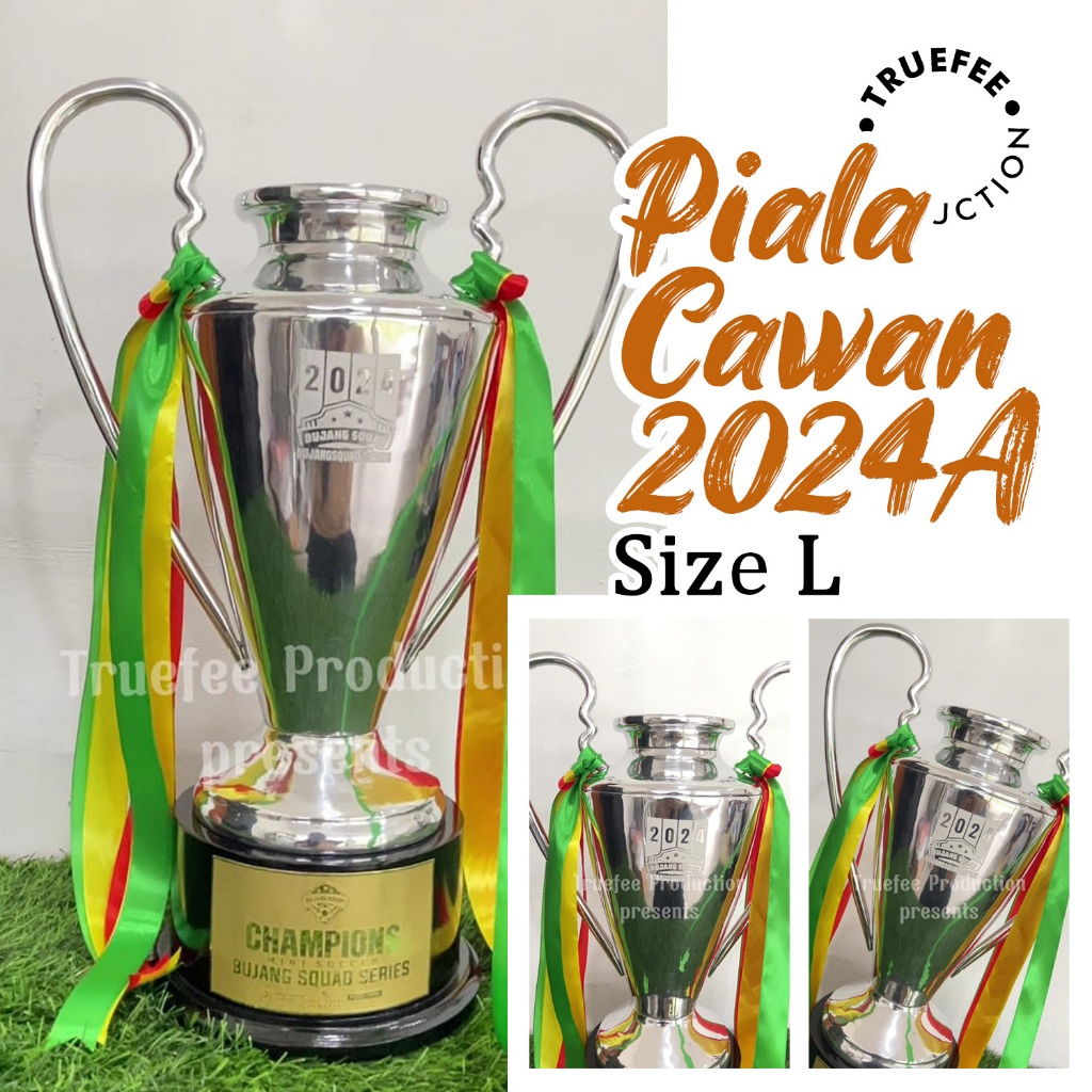 Jual PIALA LOGAM ALUMUNIUM CAWAN 2024-A SIZE L CHAMPIONS CUP TROPHY ...