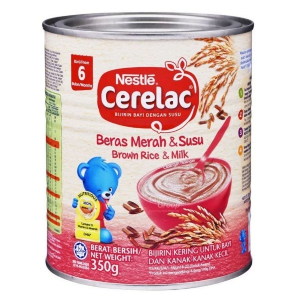 Jual Bubur Bayi Nestle Cerelac Beras Merah Susu Kemasan Kaleng Malaysia ...