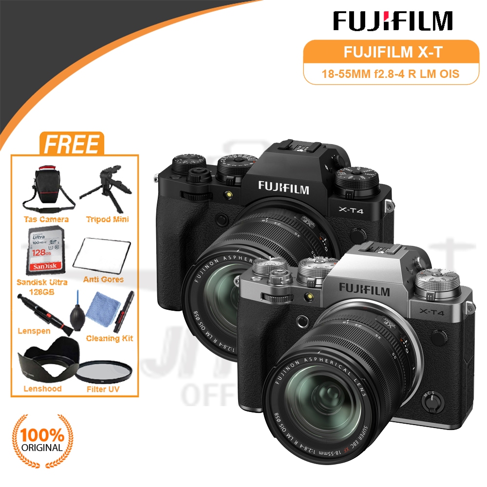 Jual Fujifilm X-T4 Body Only / Kit Lens 18-55MM f2.8-4 R LM OIS Lensa - XT4 - XT-4 Original ...