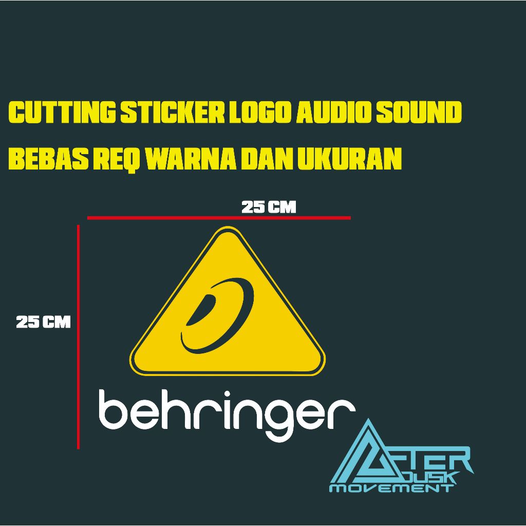 Jual CUTTING STICKER LOGO BEHRINGER 30x25cm | CUSTOM LOGO AUDIO BISA ...