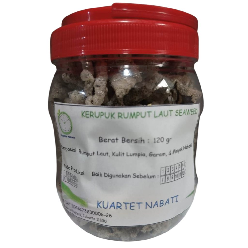 Jual 120 gr Kerupuk Rumput Laut Seaweed Kulit Lumpia / Keripik Rumput ...