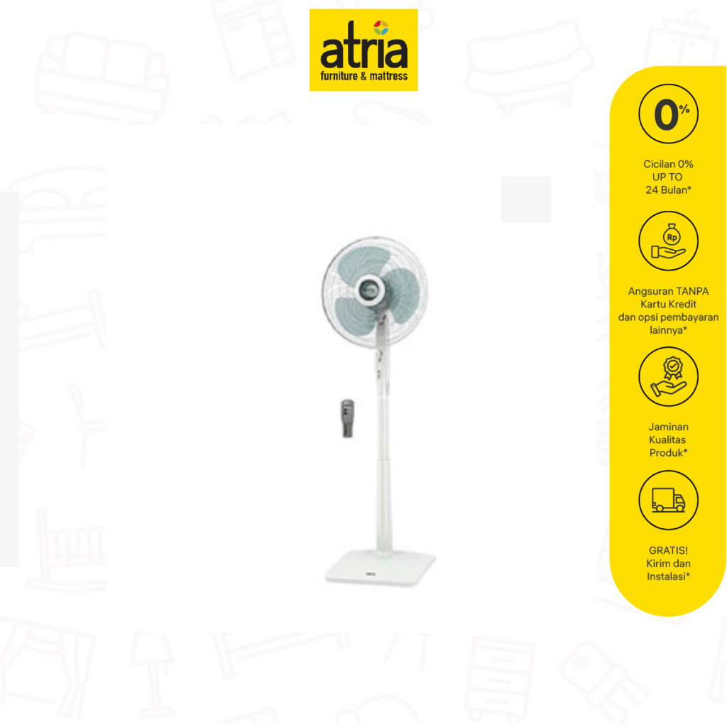 Jual Kipas Angin Berdiri Remote / Stand Fan Remote 16 Inch - Mistral ...