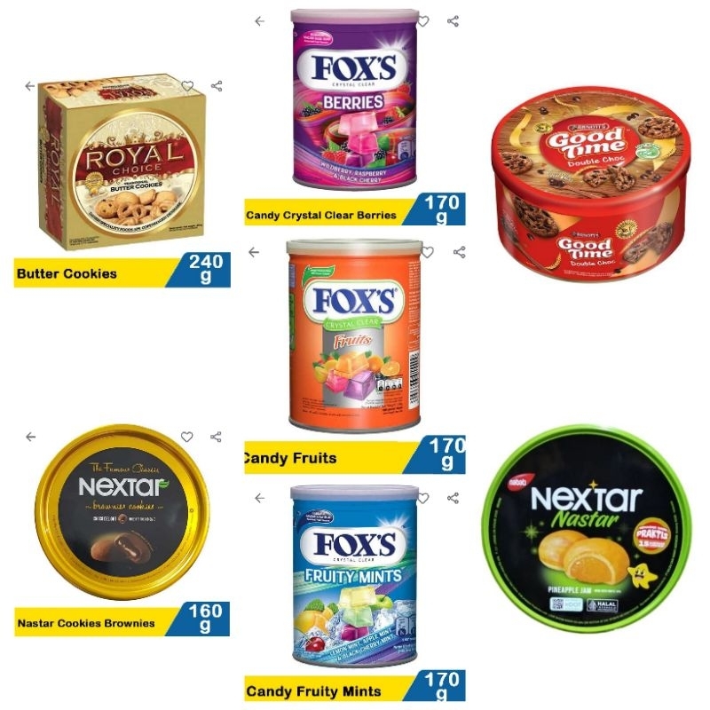 Jual Free Packing Kardus Nextar Nastar Hijau Good Time Kaleng Arnott's ...
