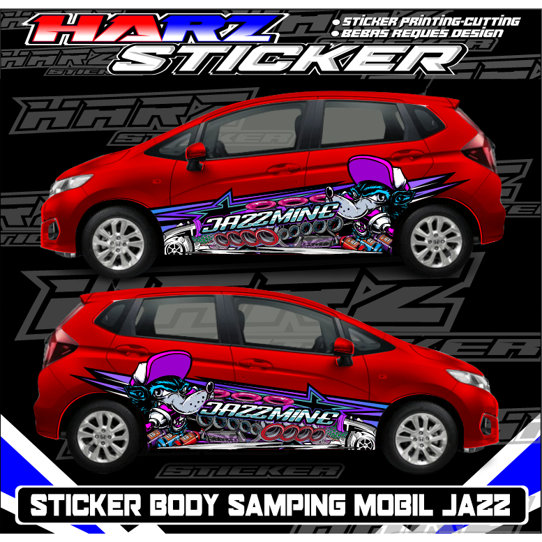 Jual [TERKEREN]Stiker Body Samping Mobil Honda Jazz-Stiker Variasi ...