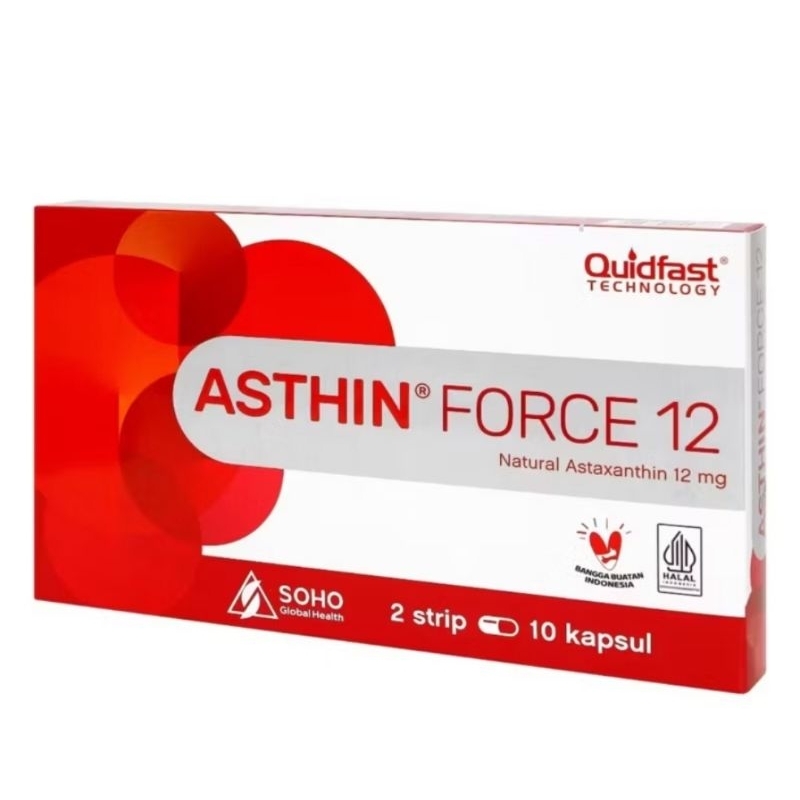 Jual Asthin force 12mg Natural Astaxantin | Shopee Indonesia