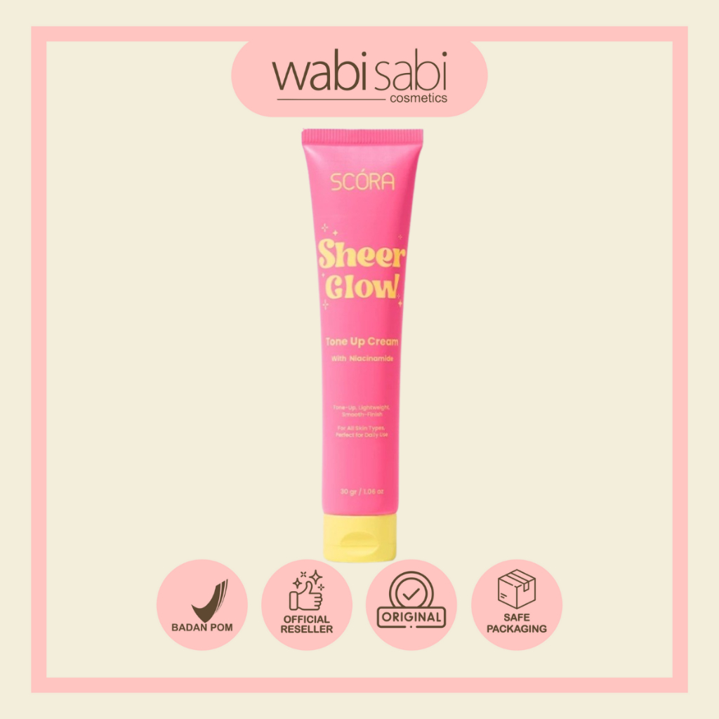 Jual SCORA - Sheer Glow Tone Up Cream 30gr | Shopee Indonesia