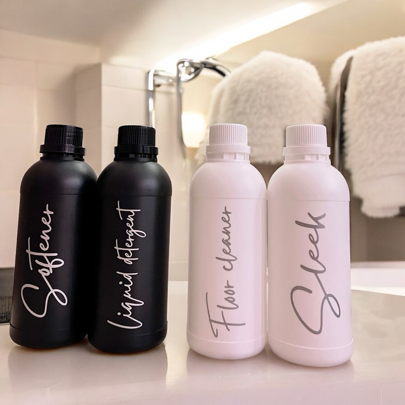 Jual botol LAUNDRY ROOM HITAM PUTIH 500ML SILVER EDITION aesthetic ...