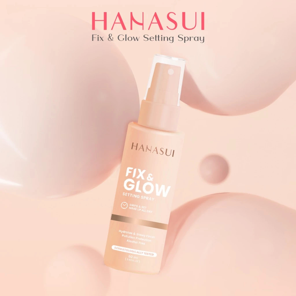 Jual HANASUI Fix & Glow Setting Spray 60ml | Shopee Indonesia