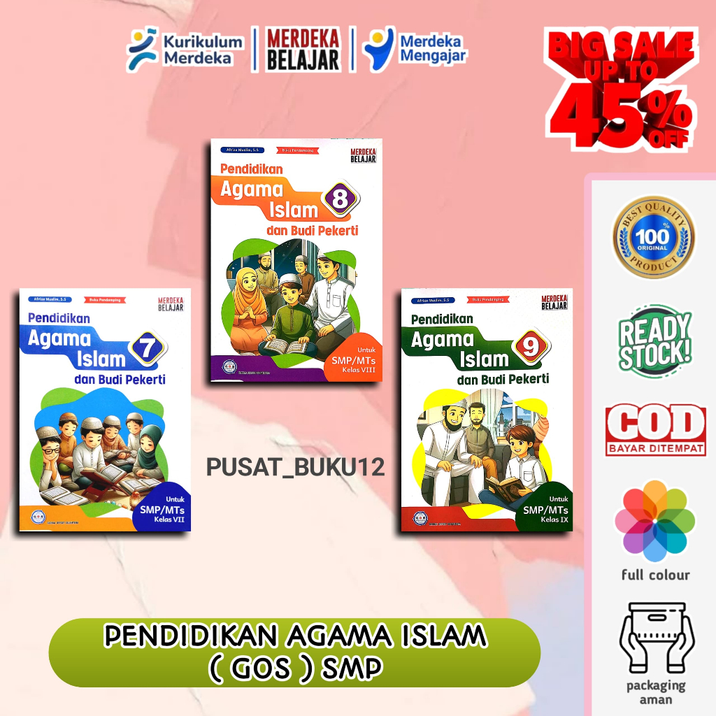 Jual Buku Siswa Pendamping PAI : AGAMA ISLAM Kelas 7,8,9 SMP Kurikulum ...