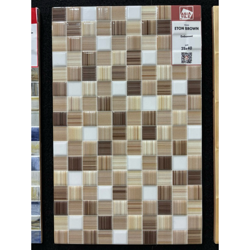 Jual keramik 25x40 asia tile eton brown, accura lilac brown | Shopee ...