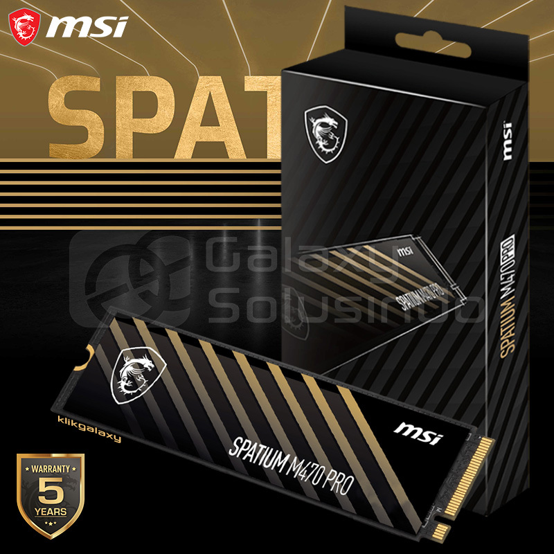 Jual MSI SPATIUM M470 PRO 2TB M.2 NVMe PCIe Gen4 X4 SSD | Shopee Indonesia