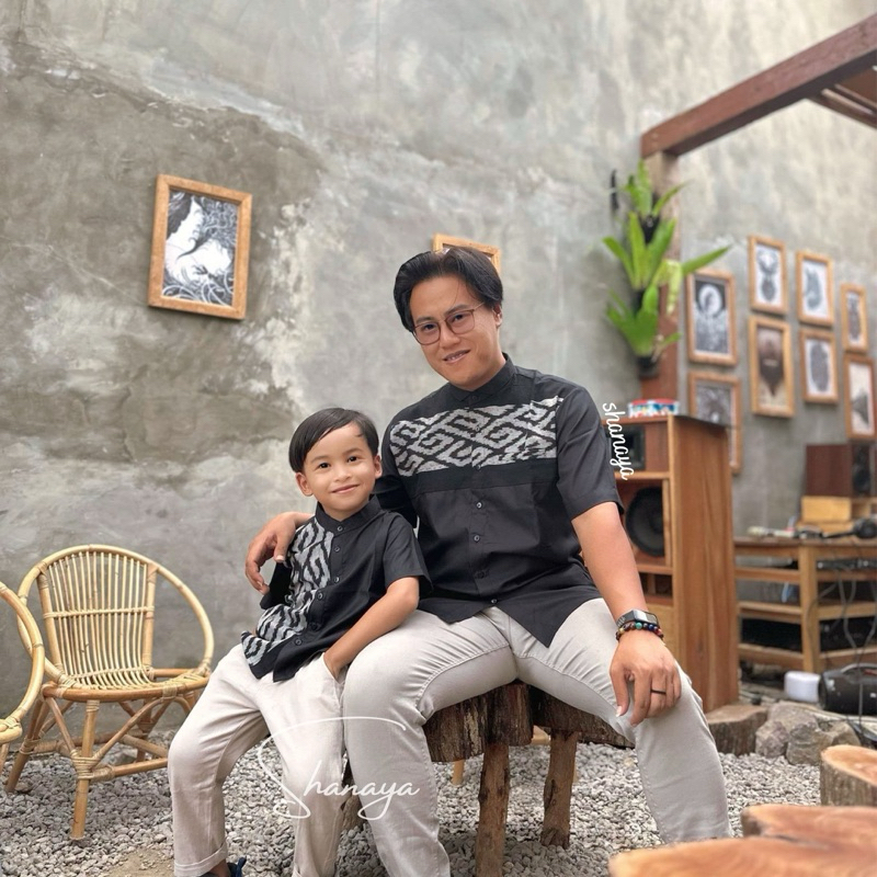 Jual Shanaya Baju Batik Fashion Ramadhan Kemeja Couple Ayah Anak Amira ...