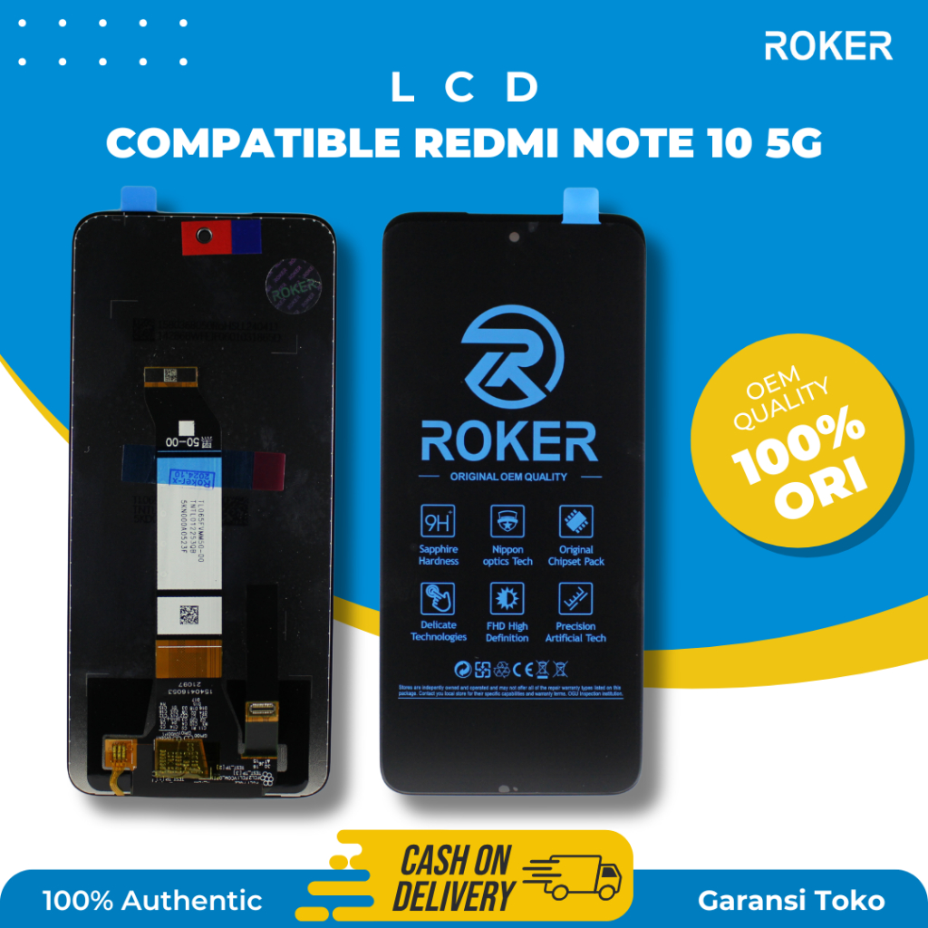 Jual ROKER LCD TOUCHSCREEN XIAOMI REDMI NOTE 10 5G TS FULLSET BY ROKER ...