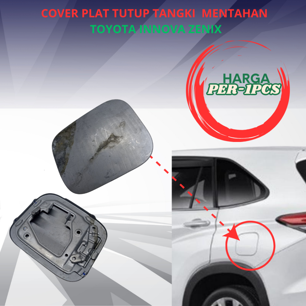 Jual Cover plat tutup tangki bensin mentahan original toyota innova ...