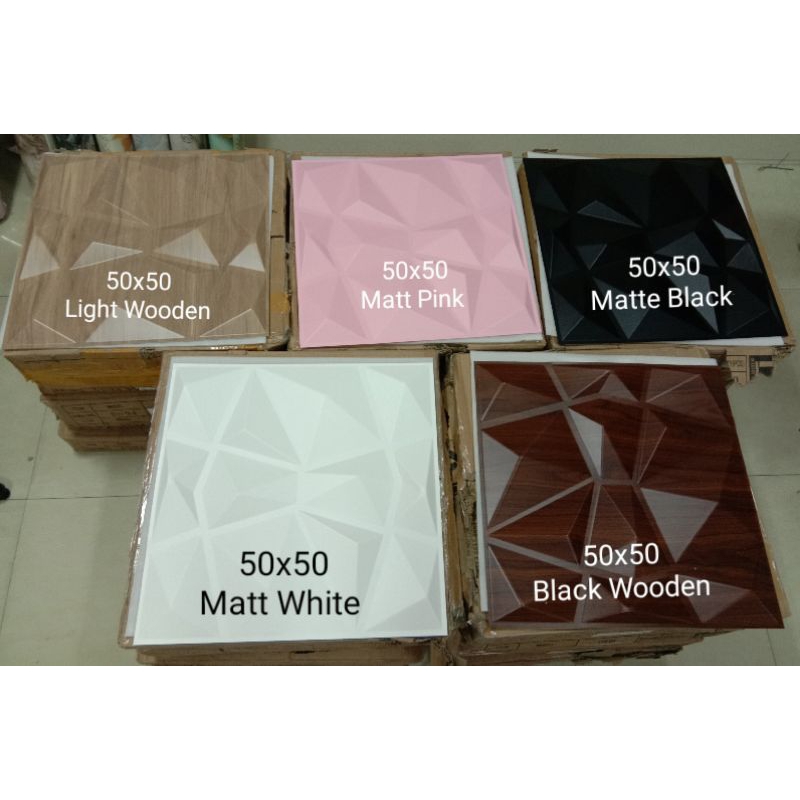 Jual 3D PVC Wall panel dinding 50cmx50cm dan wallpanel sticker dinding ...