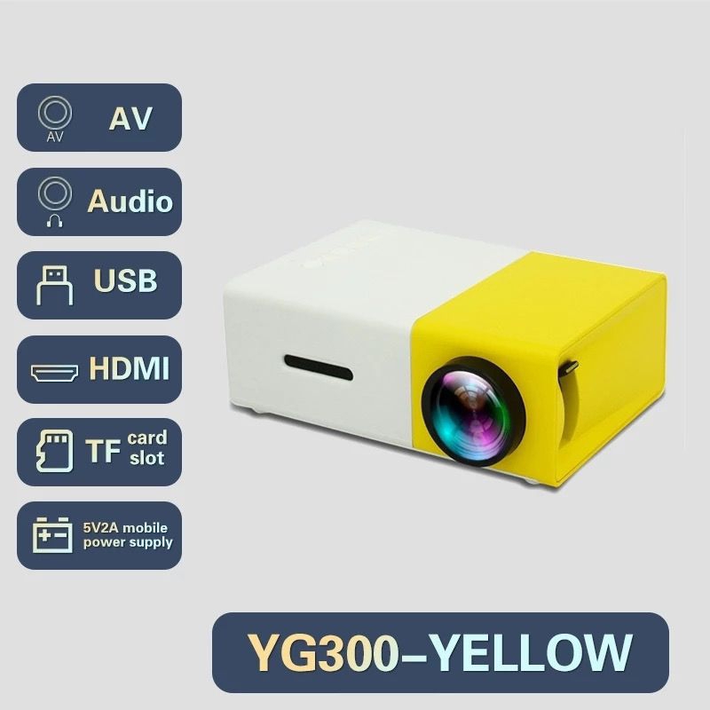 Jual Mini Proyektor YG300 Proyektor LED Portabel Mini Projector Bioskop ...