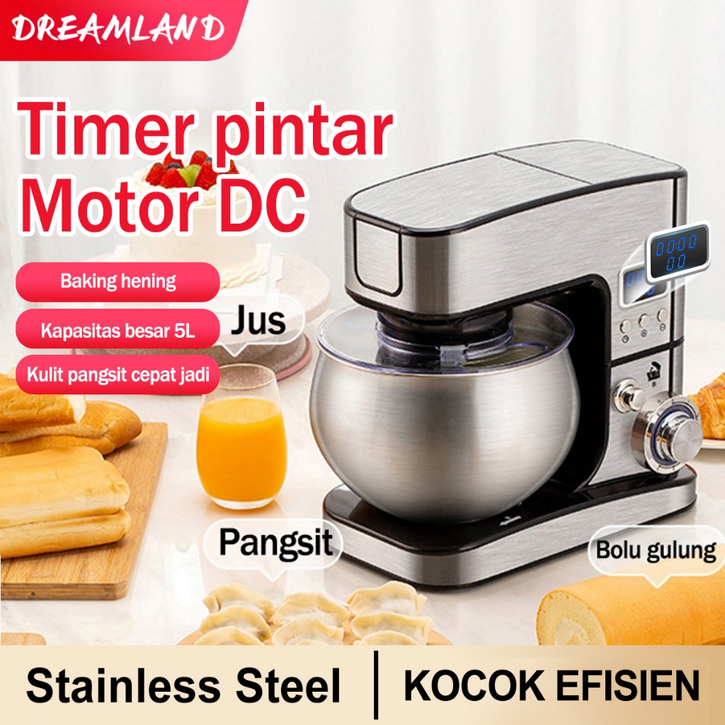 Jual DL Stand Mixer Quality Premium Stand Mixer Roti dan Kue Kapasitas ...