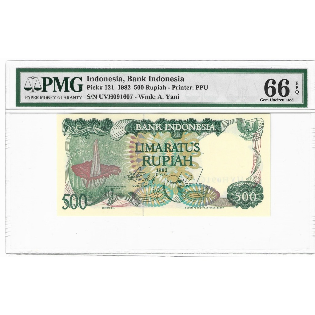 Jual Uang Kuno PMG 500 Rupiah Bunga Bangkai | Shopee Indonesia
