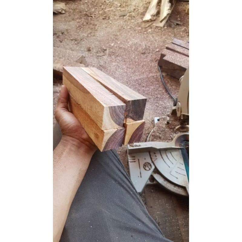 Jual kayu sonokeling hitam putih, ukuran 4x4x20cm | Shopee Indonesia