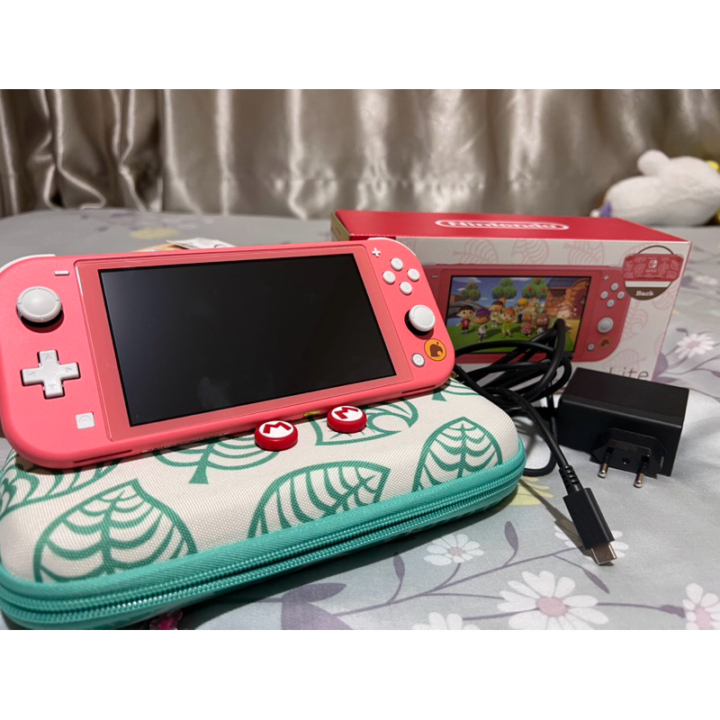 Jual Nintendo Switch Animal Crossing edition (coral) | Shopee Indonesia