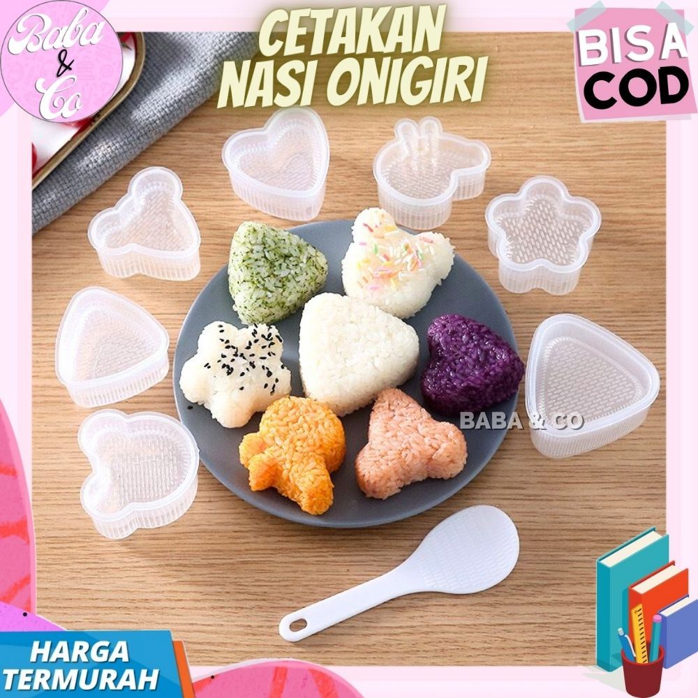 Jual ALAT CETAK NASI BENTO ONIGIRI ALAT CETEK NASI SUSHI BENTUK ...