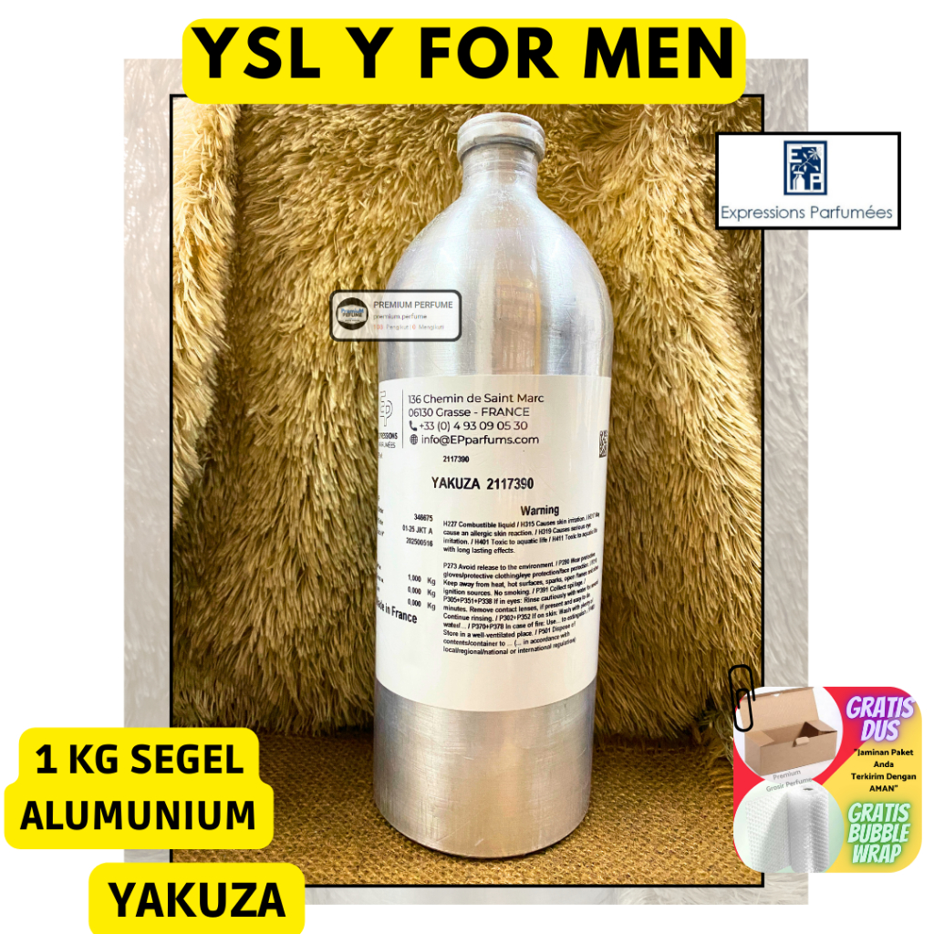 Jual Bibit Parfum YSL Y For MAN ( YAKUZA ) Packing 1 KG SEGEL Alumunium EXPRESSIONS - YAKUZA ...
