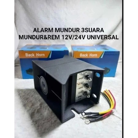 Jual Klakson Atret / Back Horn / Alarm Mundur Truck 3 Suara 12V 24V ...