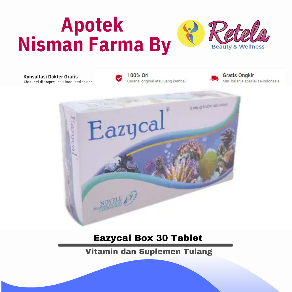 Jual Eazycal 1 Box isi 30 Tablet | Shopee Indonesia