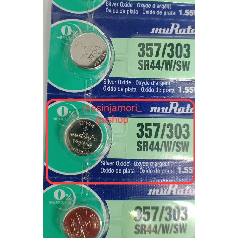 Jual Baterai SR44 Murata SR44 Japan Original | Shopee Indonesia