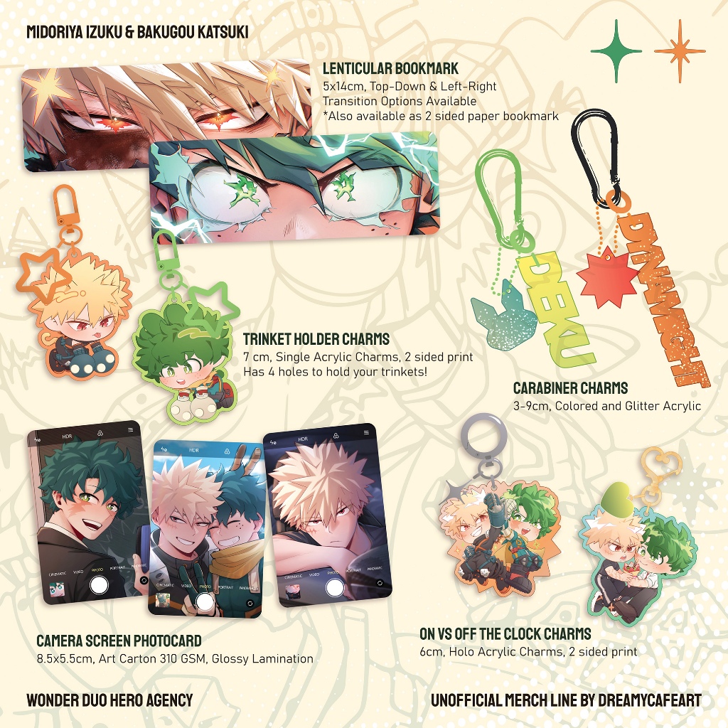 Jual MHA Wonder Duo Hero Agency Merch | Shopee Indonesia