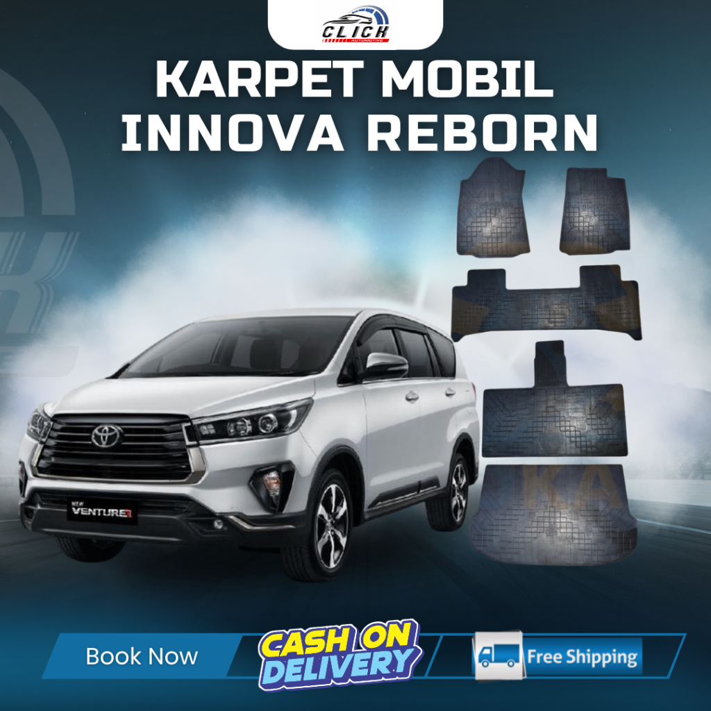 Jual Karpet Lantai Karet Toyota Innova Lama Innova Reborn 1set / Karpet ...