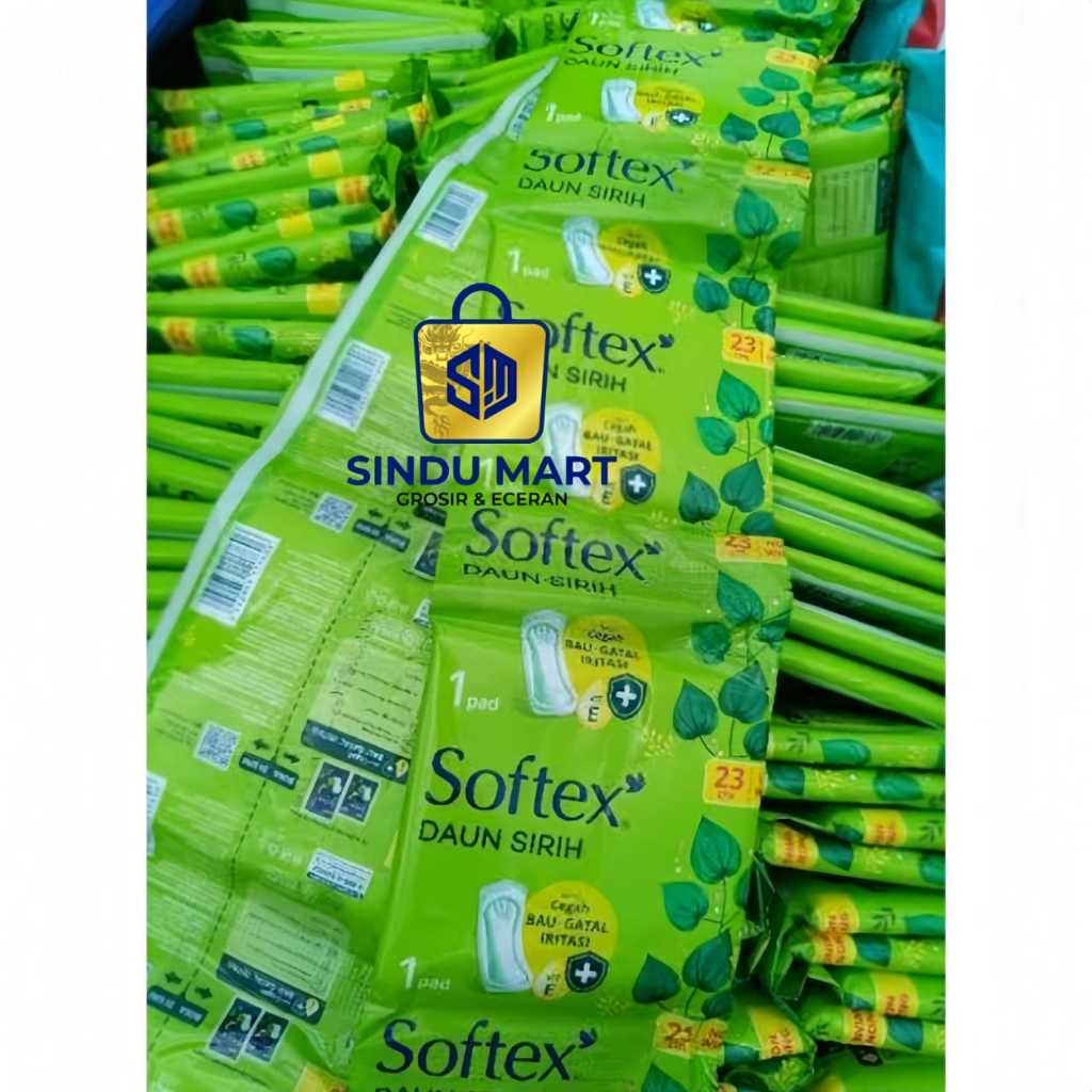 Jual Pembalut Softex Daun Sirih Sachet NON WING + Vit E 23cm (1 renteng isi 10 pads) murah ...