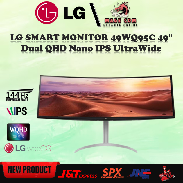 Jual LG SMART MONITOR 49WQ95C 49" Dual QHD Nano IPS UltraWide Curved ...
