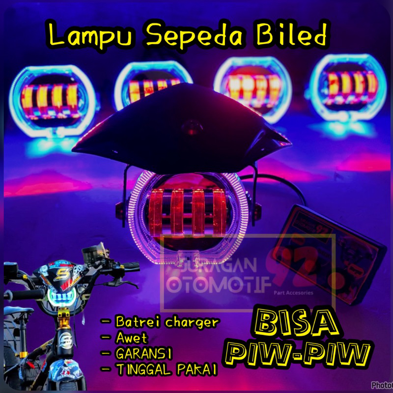 Jual Lampu Proji Biled Sepeda / Aksesoris Sepeda Lampu Biled | Shopee ...
